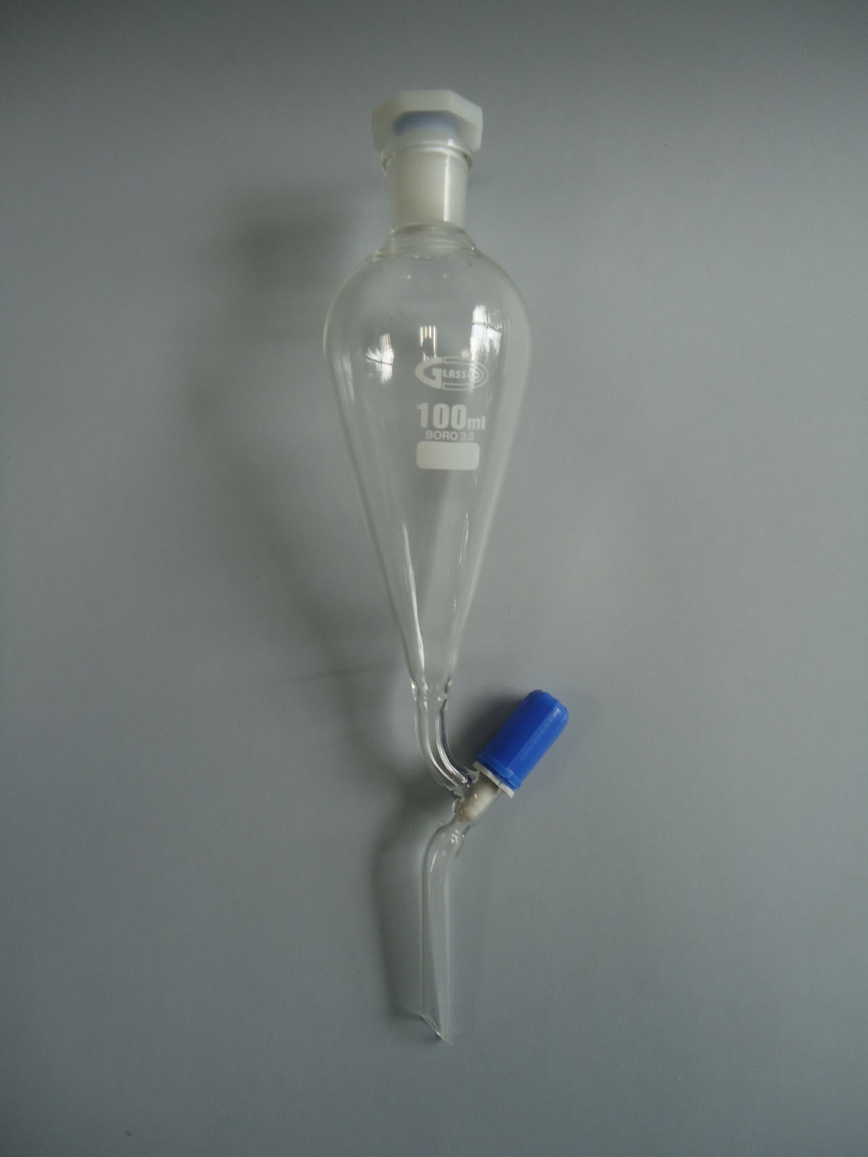 Embudos: Embudo decantación 100 ml. grifo PTFE