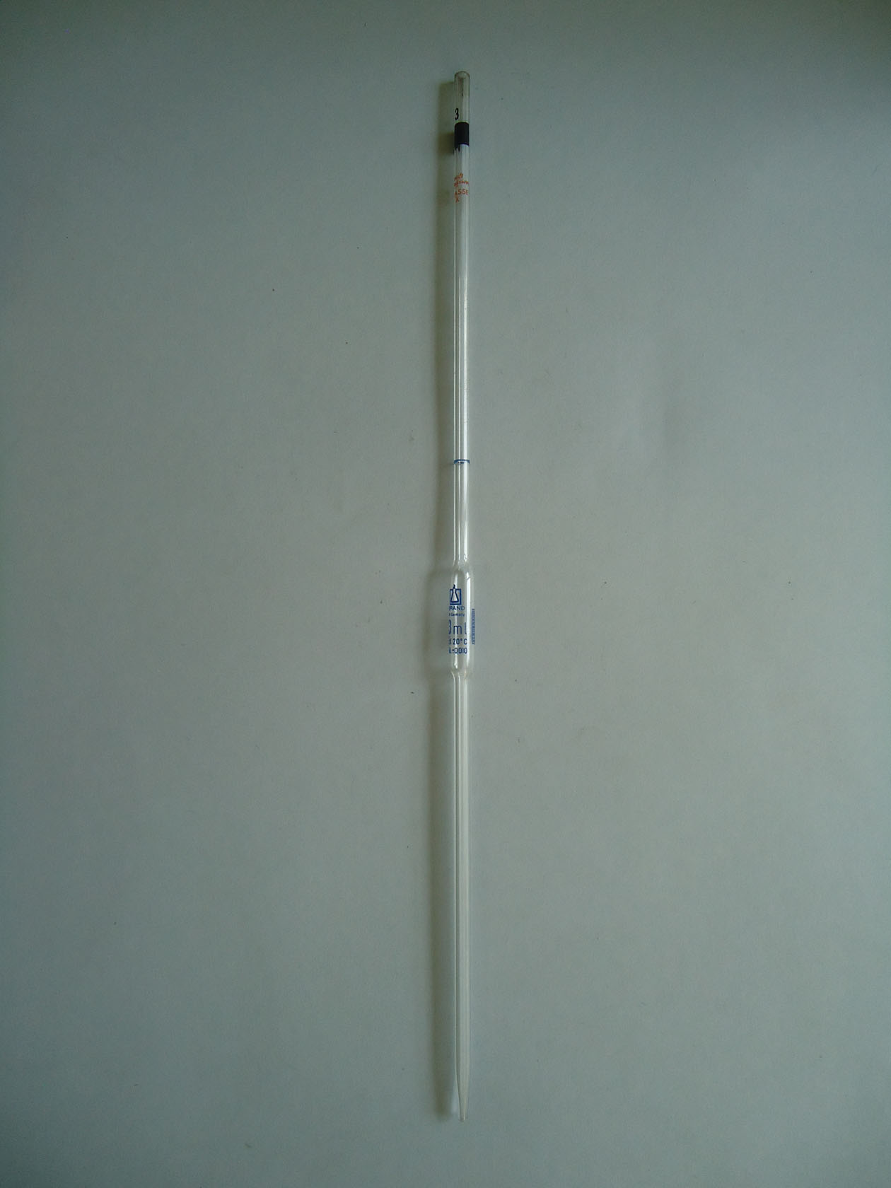 Pipetas: Pipeta aforada 3 ml. 1 aforo